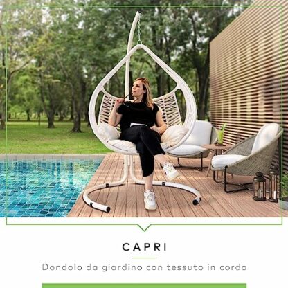 Poltrona Sospesa, Sedia Ovetto AutoPortante – Capri - Evergreen Web